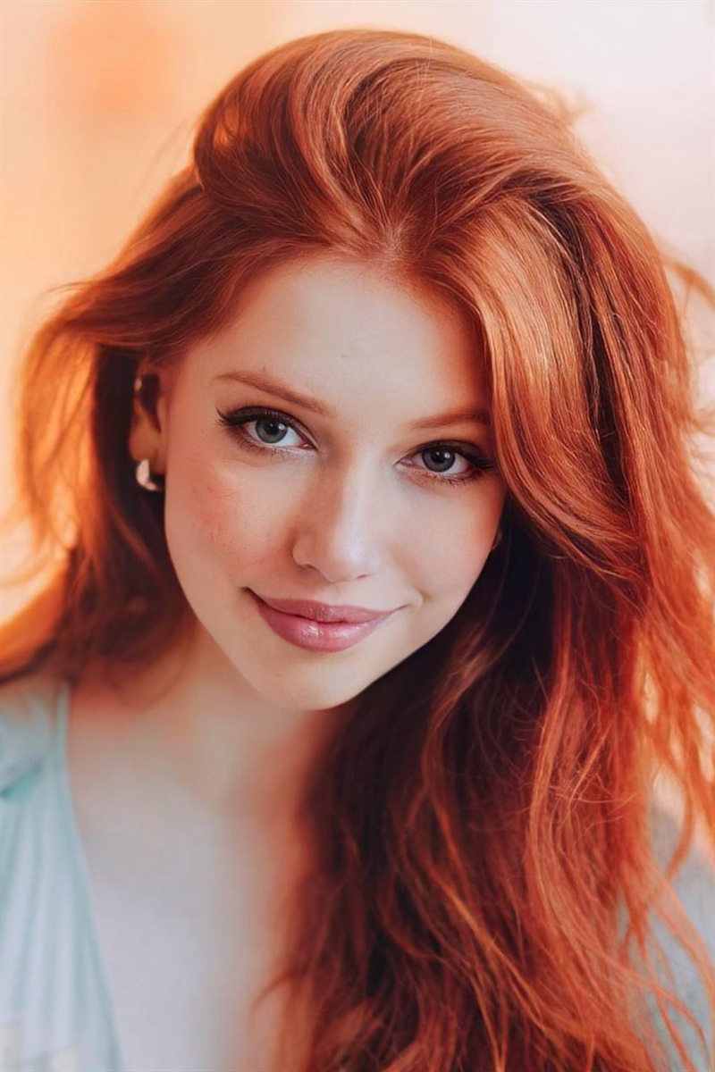 German pretty woman Yevheniia from Berlin with Auburn hair 22yo - ID ...